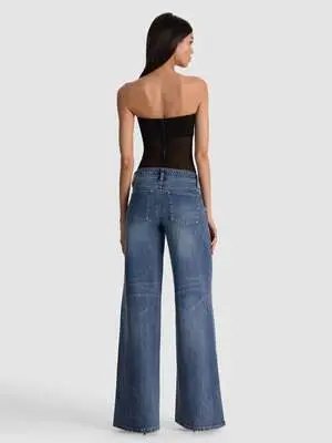 Alice + Olivia Bandeau Strapless Bodysuit