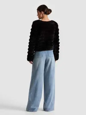 Alice + Olivia Fawn Faux Fur Jacket