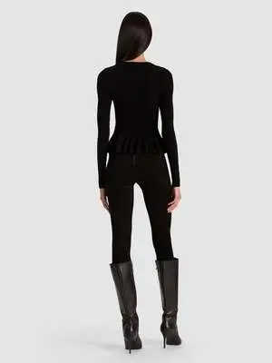 Alice + Olivia Kisha Ribbed Pullover
