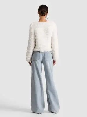 Alice + Olivia Fawn Faux Fur Jacket