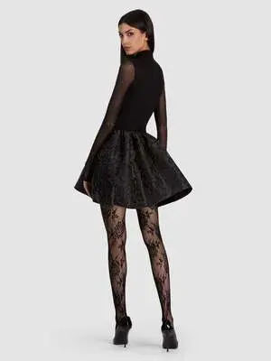 Alice + Olivia Chara Flared Mini Dress