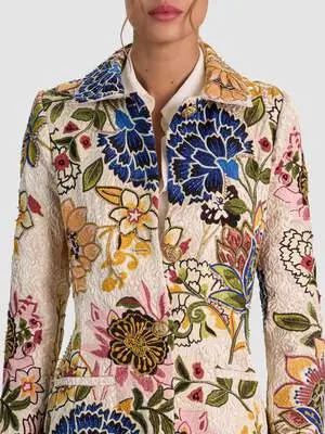 Alice + Olivia Eleanor Embellished Maxi Coat