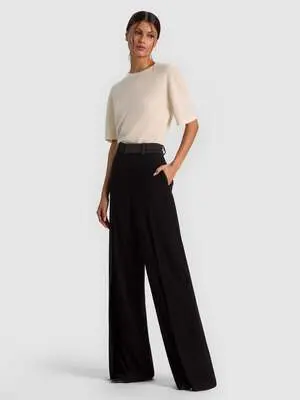Alice + Olivia Wade Open Pleat Trouser