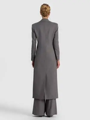 Alice + Olivia Irvin Slim Maxi Blazer