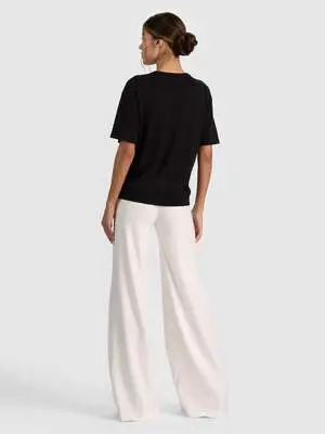Alice + Olivia Amelie Cashmere Knit Tee