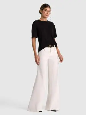 Alice + Olivia Amelie Cashmere Knit Tee