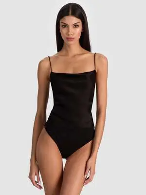 Alice + Olivia Harmon Bodysuit - Black