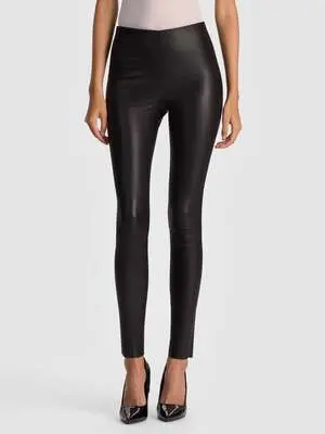 Alice + Olivia Lennox Leather Legging - Black