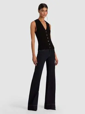 Alice + Olivia Loly Button Down Vest