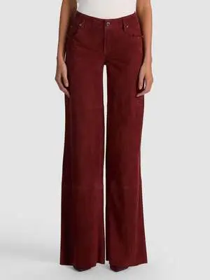 Alice + Olivia Amazing Suede Pant - Cognac