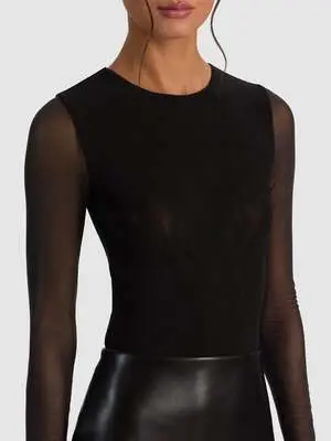 Alice + Olivia Sydney Vegan Leather Mini Dress