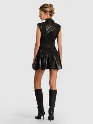 Alice + Olivia Kim Vegan Corset Mini Dress