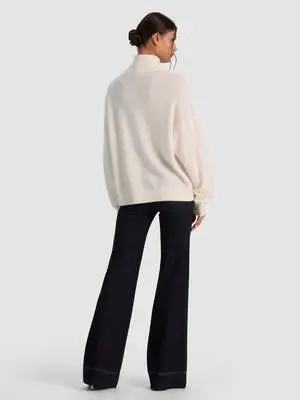 Alice + Olivia Toby Cashmere Quarter Zip
