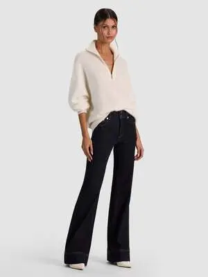 Alice + Olivia Toby Cashmere Quarter Zip