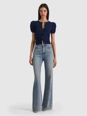 Alice + Olivia Sabine Puff Sleeve Cardigen