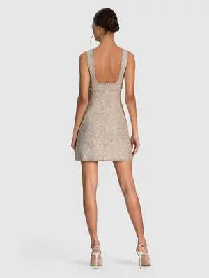 Alice + Olivia Mandy Embelished Mini Dress