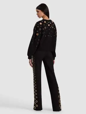 Alice + Olivia Roxie Grommet Jean