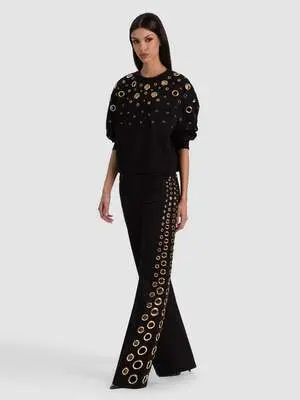 Alice + Olivia Roxie Grommet Jean