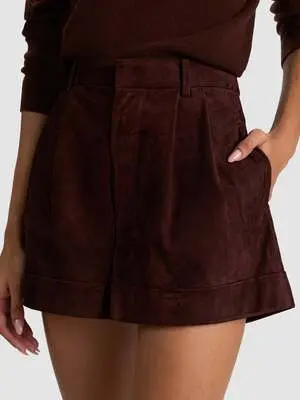 Alice + Olivia Conry Suede Short