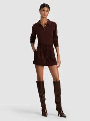 Alice + Olivia Conry Suede Short