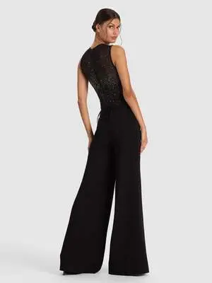 Alice + Olivia Bandeau Embellished Bodysuit
