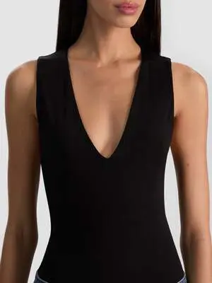Alice + Olivia Olea Bodysuit - Black