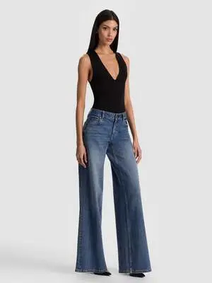 Alice + Olivia Olea Bodysuit - Black