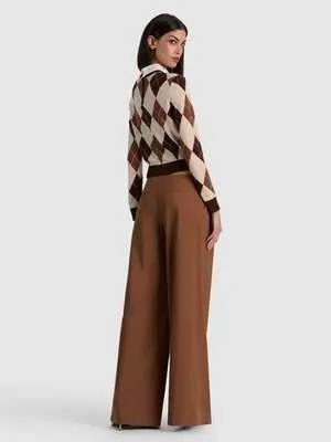 Alice + Olivia Carolann Wool Collared Cardigan