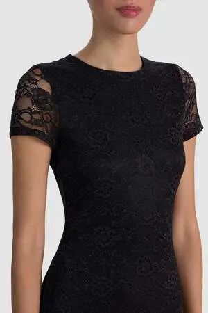 Alice + Olivia Delora Lace Mini Dress
