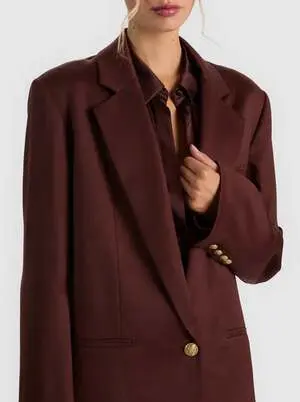 Alice + Olivia Ronan Oversized Boxy Blazer