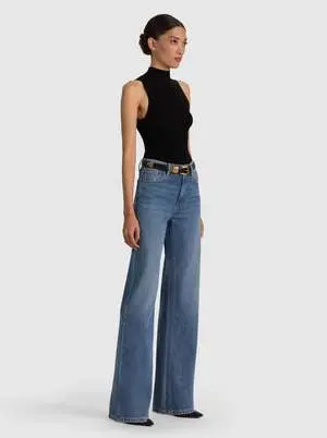 Alice + Olivia Darcey Wool Sleeveless Turtleneck