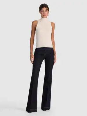 Alice + Olivia Darcey Wool Sleeveless Turtleneck