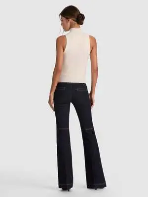 Alice + Olivia Darcey Wool Sleeveless Turtleneck