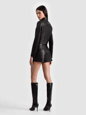 Alice + Olivia New Harvey Leather Jacket