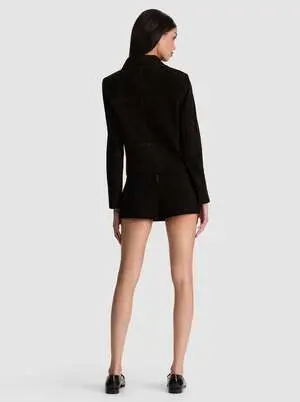 Alice + Olivia Logan Suede Short Coat