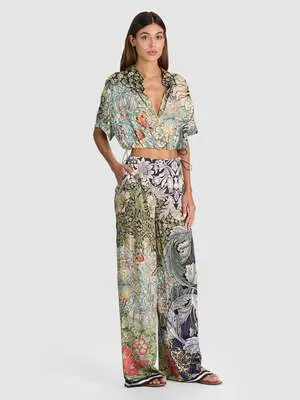 Alice + Olivia Demi High Rise Pull On Toggle Pant