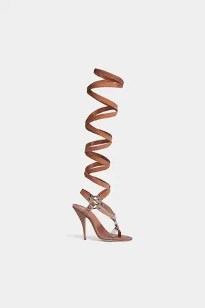 Dsquared2 Bondage Thigh-high Heeled Sandals - Fantasy