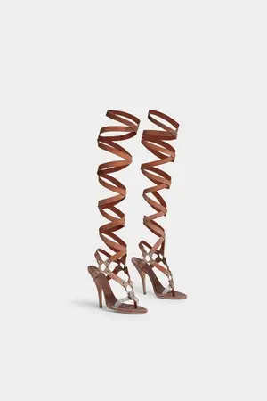Dsquared2 Bondage Thigh-high Heeled Sandals