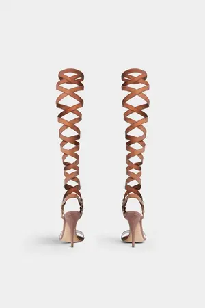 Dsquared2 Bondage Thigh-high Heeled Sandals