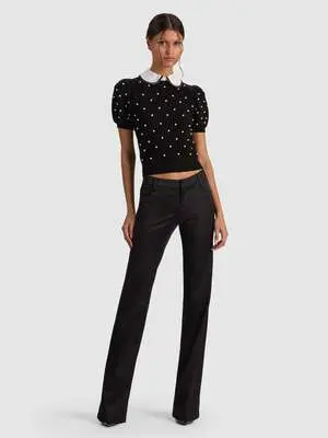 Alice + Olivia Damon Cigarette Pant