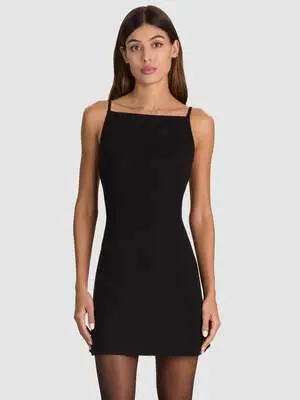 Alice + Olivia Cherie Square Neck Mini Dress