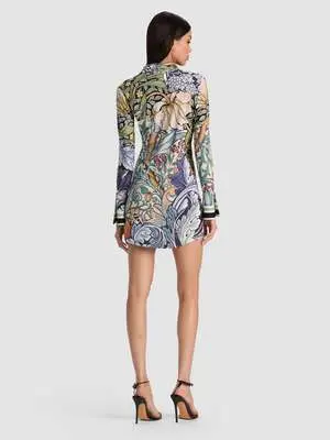 Alice + Olivia Freya Button Down Mini Dress