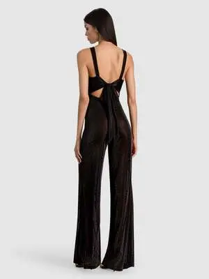 Alice + Olivia Thea Tie Back Jumpsuit