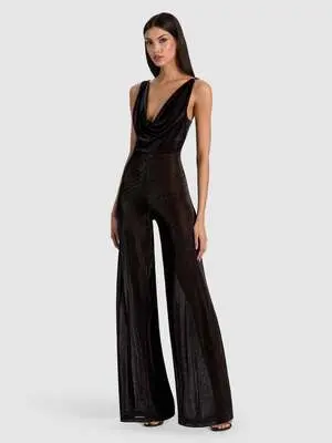 Alice + Olivia Thea Tie Back Jumpsuit
