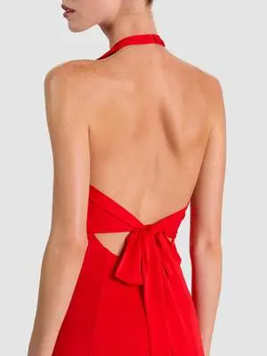 Alice + Olivia Tinley Tie Back Maxi Dress