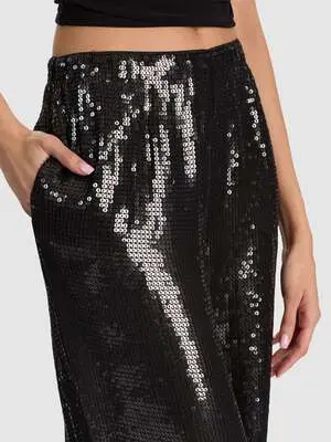 Alice + Olivia Declan Sequin Pull On Genie Pant