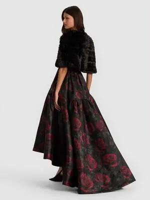 Alice + Olivia Deirdre Faux Fur Capelet
