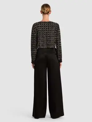Alice + Olivia Kidman Embellished Cropped Jacket