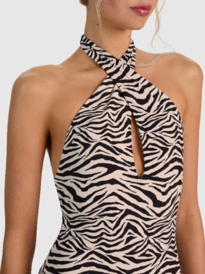 Alice + Olivia A+o X Pq Swim Delilah Cross Front One-piece