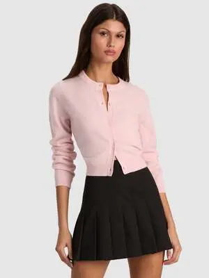 Alice + Olivia Dollie Cardigan - Blush